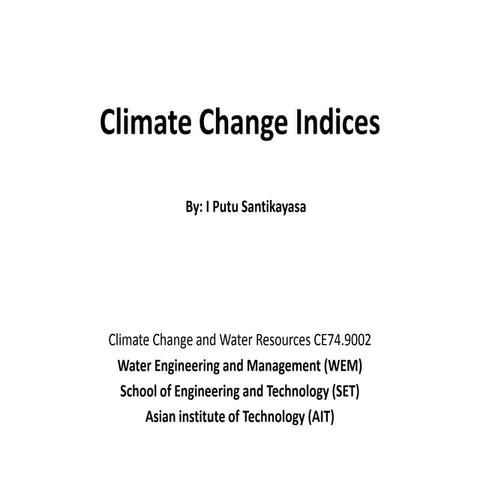 Climate change indices and the use of RClimdex | PDF