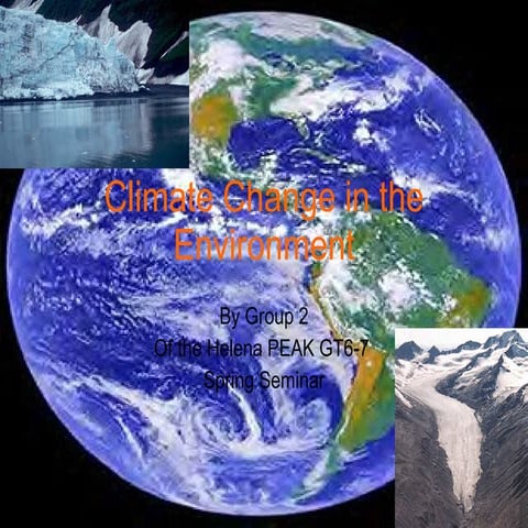 Climate Change and the environment | PPT