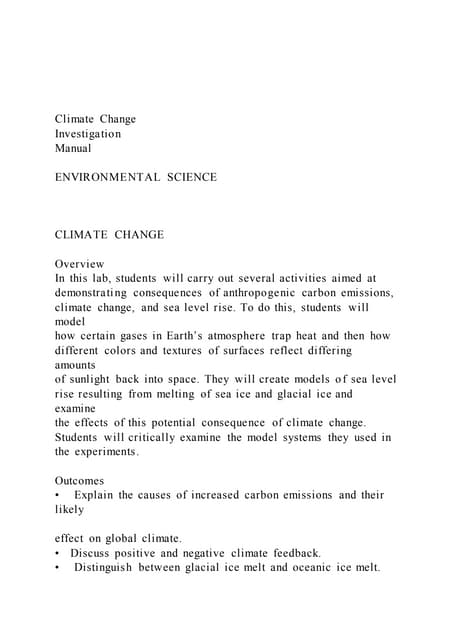 CLIMATE CHANGE power point in science grade 9 | PPT