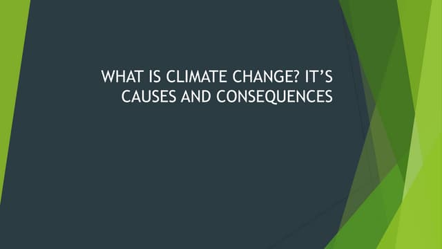 Basic of Climate Change | PPTX