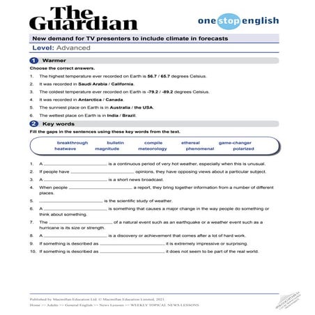 Climate Change news lesson (advanced).pdf