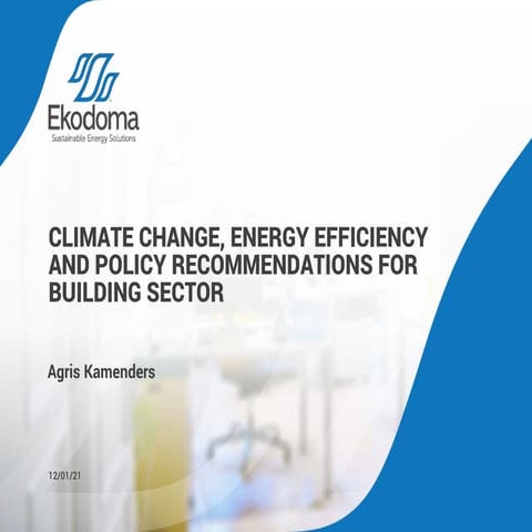 Climate change, energy efficiency and policy recommendations for ...