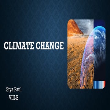 useful ppt on Climate Change for standard 8 | PPT