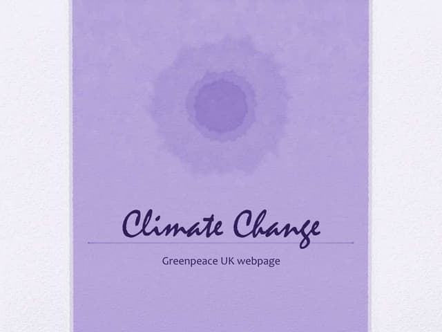 Climate change webpage | PPT Climate change webpage | PPT