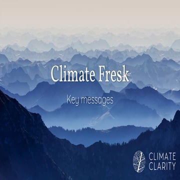 Climate Fresk Key Messages from Climate Clarity | PDF