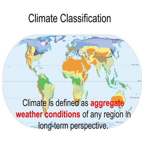 Climate refers to the long-term pattern of weather in a particular area ...