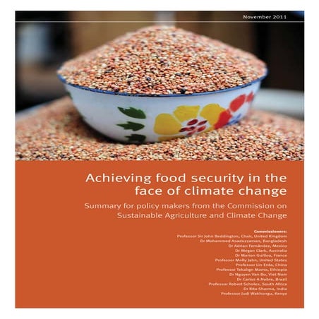 Achieving food security in the face of climate change | PDF