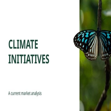 Global Climate Initiatives for the Change | PPTX