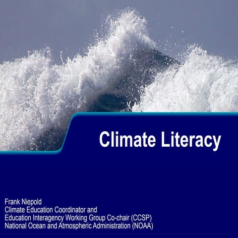Climate Literacy May 20 2009 V2 2 | PPT