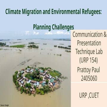 Climate change & migration | PPTX