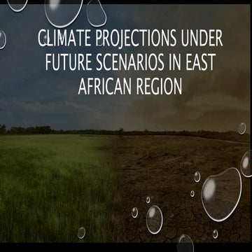 Climate Projections power point presentation | PPTX