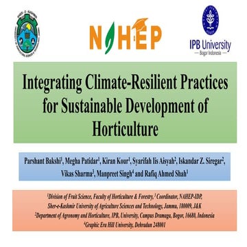 Integrating Climate-Resilient Practices for Sustainable Development of ...