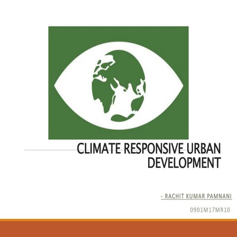 Climate responsive urban development revision | PPTX