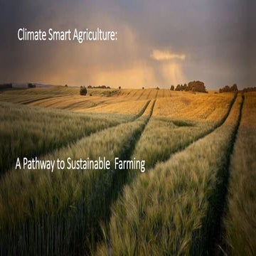 Climate Smart Agriculture and its use 1.pptx