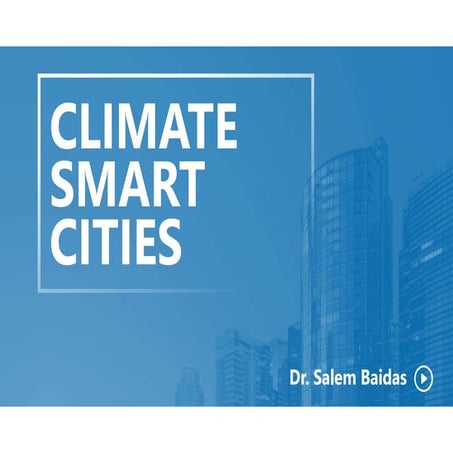 Climate Smart Cities | PDF