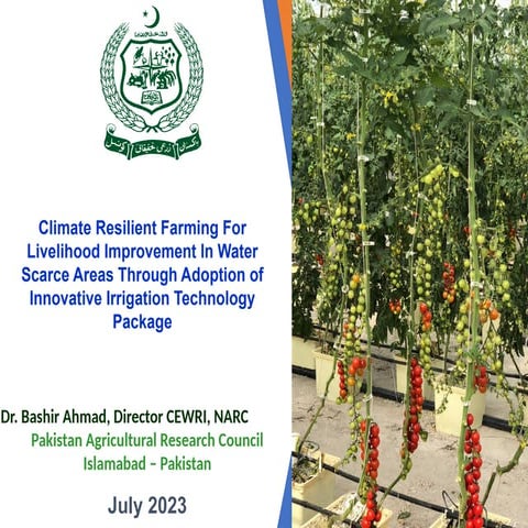 Climate Smart Irrigation Technologies.pptx