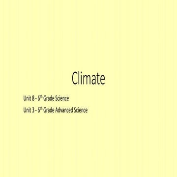 Climate unit | PPT