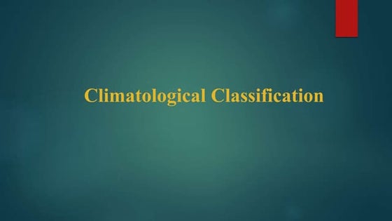Koppen climatic classification | PPT