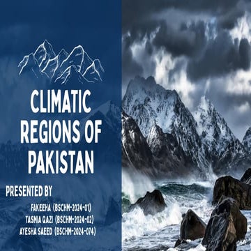 Climatic zones of pakistan | PPT