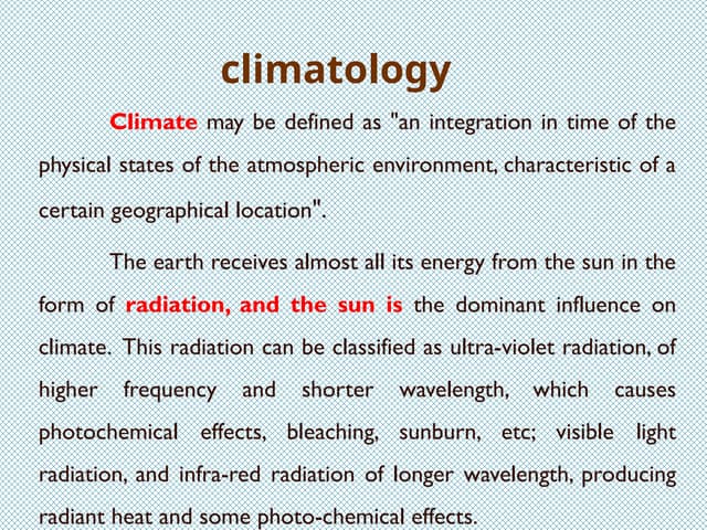 Climatology | PPTX | Weather | Science