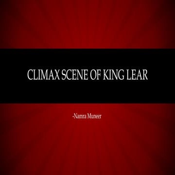 William shakespeare's King Lear | PPTX