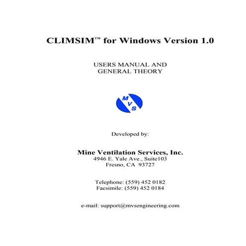 KLIMA Software - Description | PDF