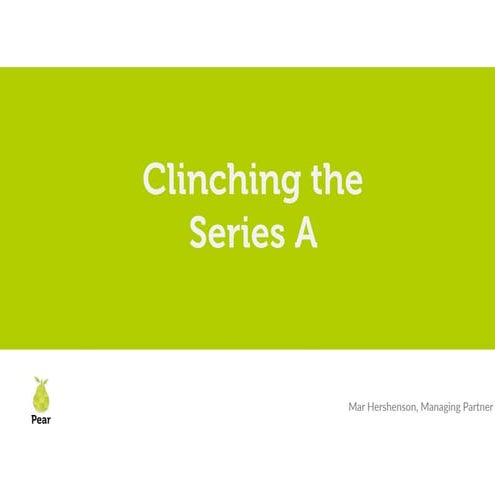 Clinching series A - Pear | PDF