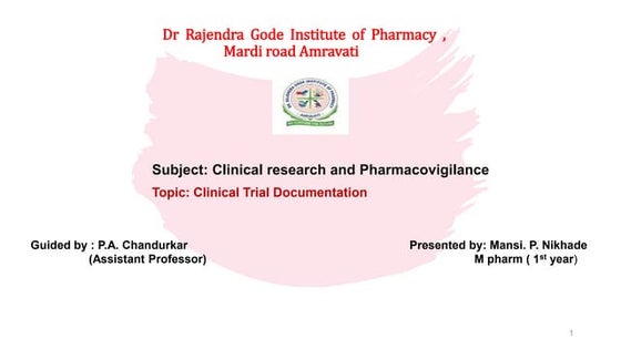 Medical documentation presentation | PPT