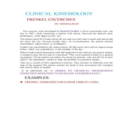 Frenkels exercise | PPTX