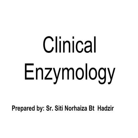 clinical-enzymology.ppt.................. | PPT