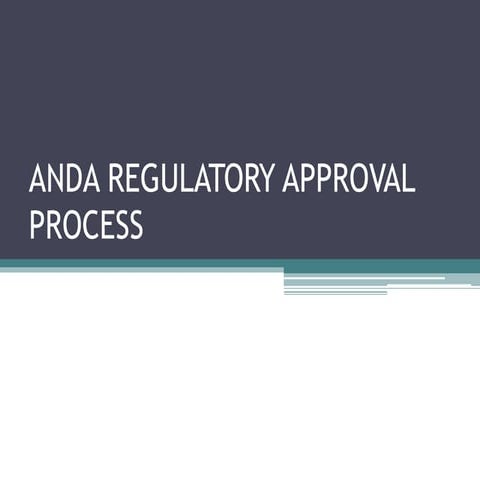 Clinical adna regulatoty approval process | PPTX