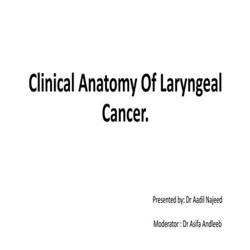 Clinical Anatomy Of Laryngeal Cancer.ppt