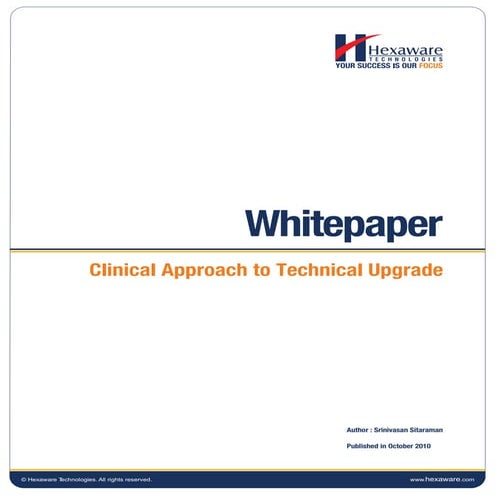 Clinical approach to technical upgrade | PDF