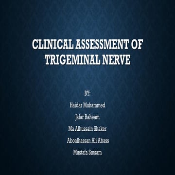 Clinical assessment of trigeminal nerve.pdf