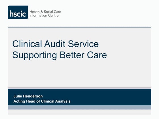 Clinical Audit Service | PPT