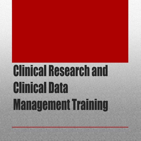 Clinical data management training ikyaglobaledu | PPT | Healthcare ...