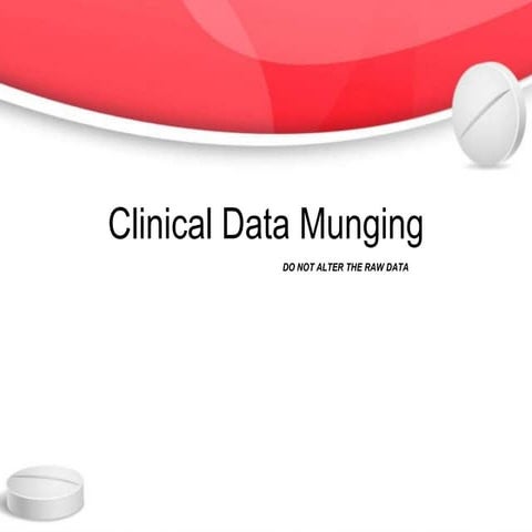 Clinical data munging | PPT
