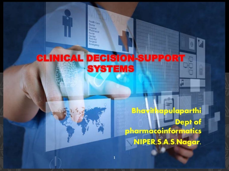 Clinical decision support systems Clinical decision support systems
