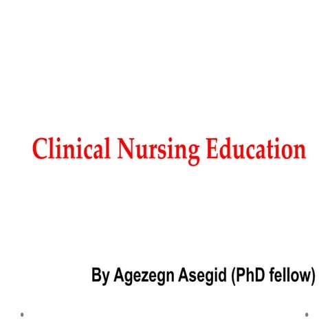 Challenges of Clinical teaching in Nursing | PPTX