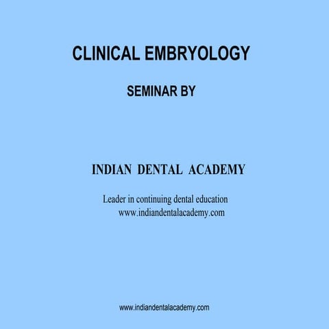 Clinical embryology | PPT