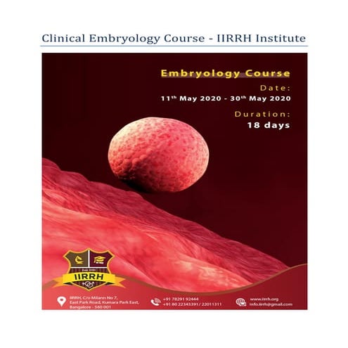 Training in Embryology | PDF