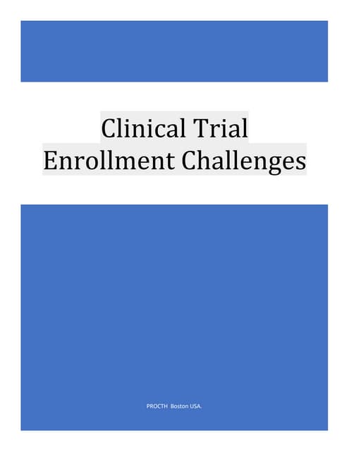 challenges in patient recruitment in clinical trials | PDF