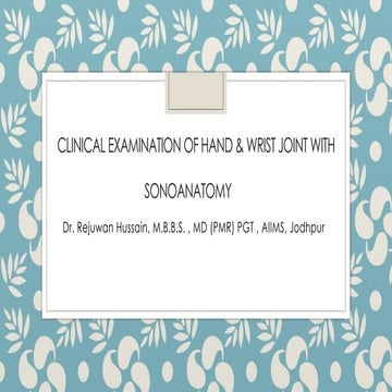 Hand examination | PPT