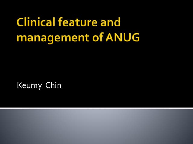 Necrotizing ulcerative gingivitis | PPTX | Dental Health | Diseases and ...