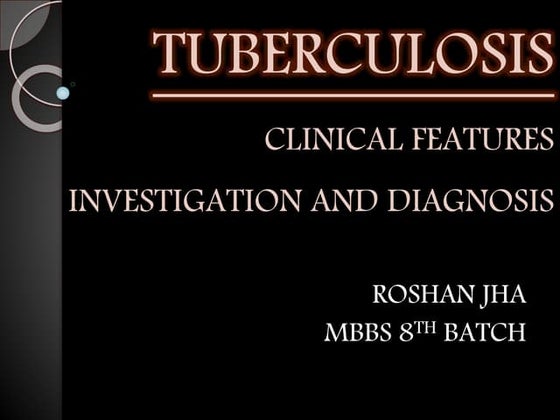 Pulmonary Tuberculosis | PDF