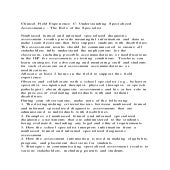 Clinical Field Experience C Understanding Specialized Assessments | DOCX