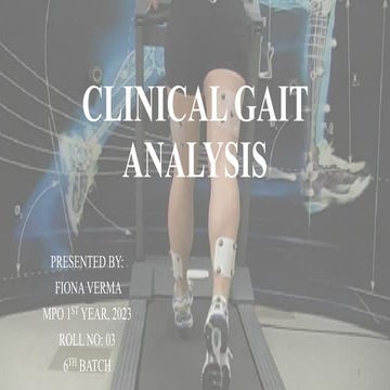 GAIT CYCLE & CLINICAL GAIT ANALYSIS | PDF