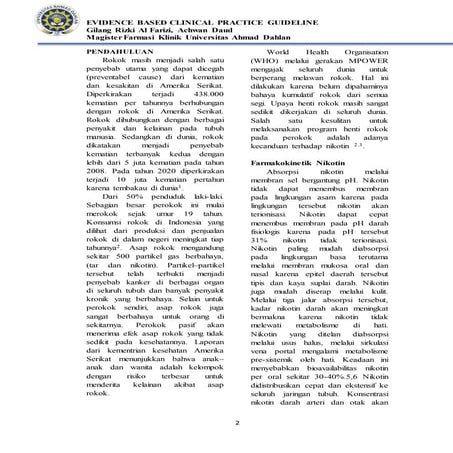 Clinical guideline for tobaco dependence | DOCX