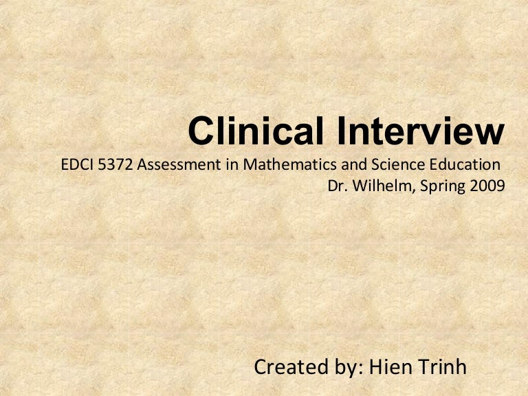 Clinical Interview