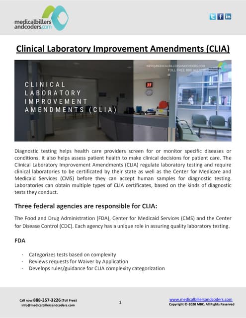 CLIA Laboratory Certification | PPT